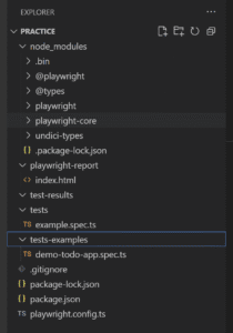Playwright Folder Structure – Vinoth Tech Solutions