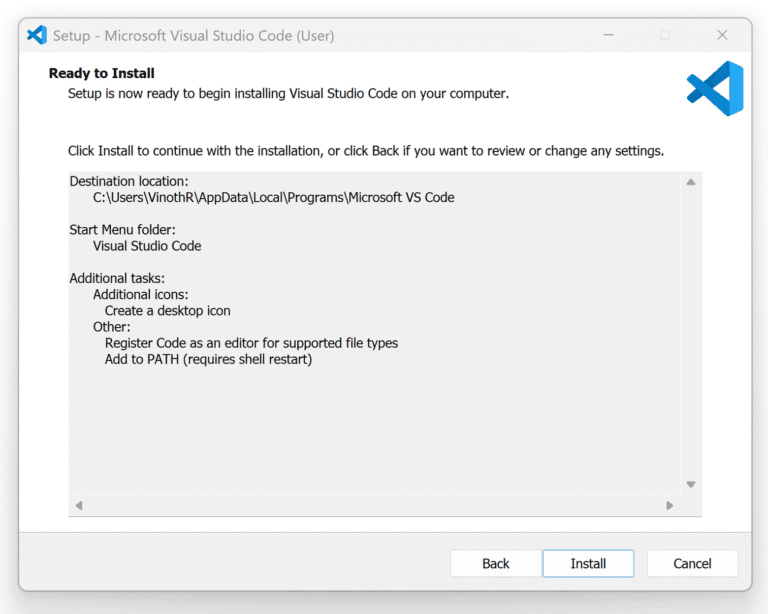 Step-by-Step VS Code Installation on Windows – Vinoth Tech Solutions