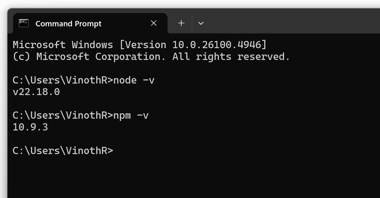 Step-by-Step Node.js Installation on Windows – Vinoth Tech Solutions