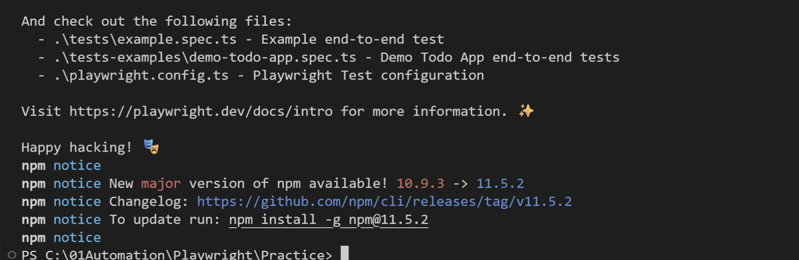 Step-by-Step Playwright Installation on Windows – Vinoth Tech Solutions