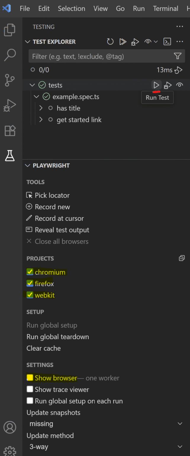 Playwright VS Code extension Installation and Execution – Vinoth Tech Solutions