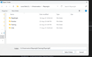 Step-by-Step Playwright Installation on Windows – Vinoth Tech Solutions